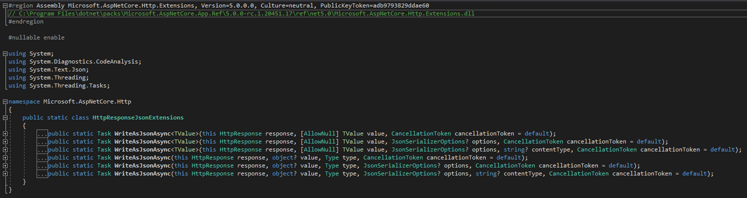 Asp Core 5 Route To Code Taking Advantage Of Microsoft Aspnetcore Json Extensions