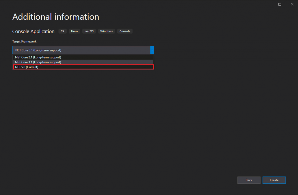 Net 5 How To Enable Net 5 Runtime On Console Apps Instead Of Net Core 31 Anthony 